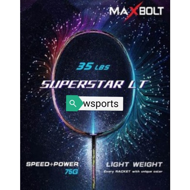 Original Maxbolt Superstar LT Badminton Racket | Shopee Malaysia