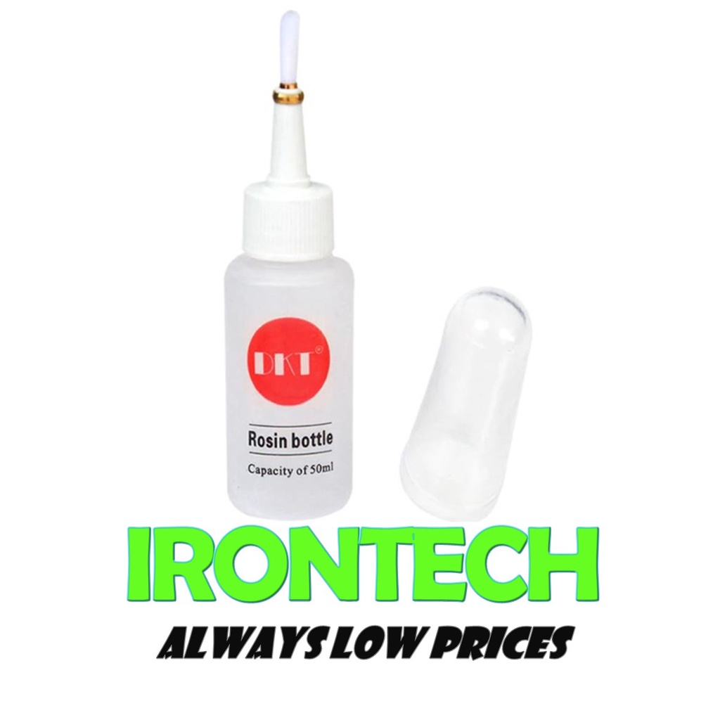 DKT 50ml Liquid Flux Solvent Alcohol Dispensing Bottle with Brush ...