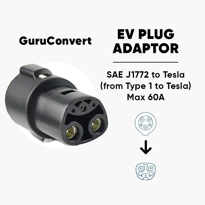 EV Adapter from Type-1 to Tesla Plug | Shopee Malaysia