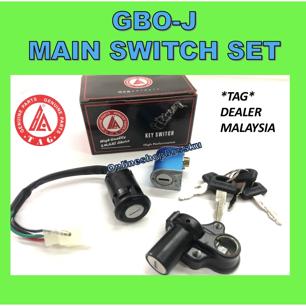 GBOJ MAIN SWITCH SET TAG MMC KEY SET GBO J ON OFF SWITCH SET GBOJ KUNCI ...