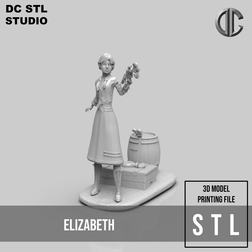 ( DIGITAL ) F554 - Comic character design, The Elizabeth statue with ...