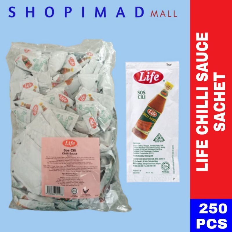 [250PCS] LIFE CHILLI SAUCE SACHET | SOS CILI | Shopee Malaysia