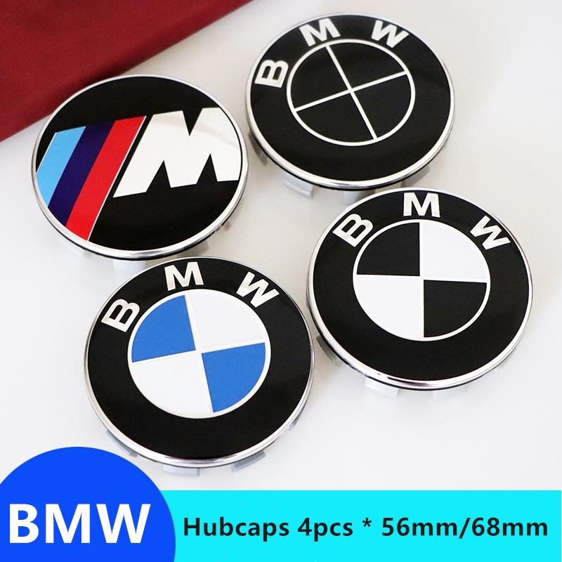 BMW 4Pcs * 68mm Car Wheel Center Hub caps Rim Caps Covers Emblem Badge ...