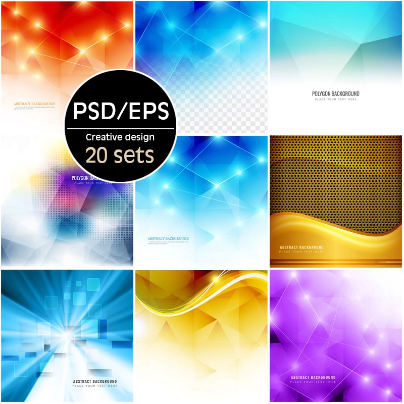 Background Design Template Bundle Pack / Galaxy / Starry / Night Sky ...