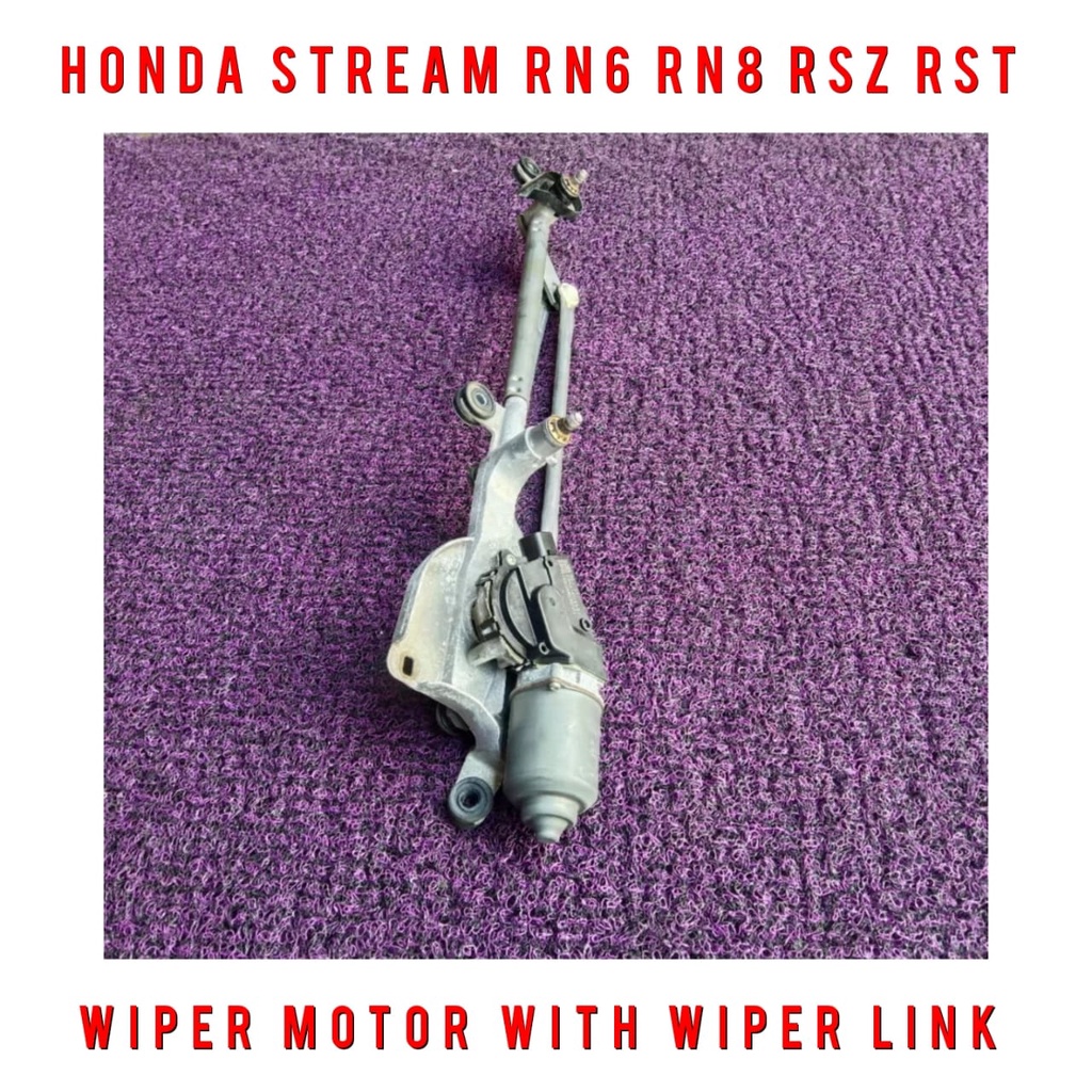 Honda Stream RN6 RN8 RSZ RST Front Wiper Motor With Wiper Link / Wiper ...