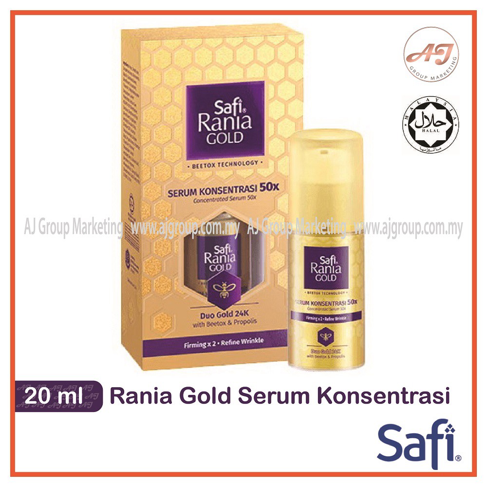 SAFI Rania Gold Serum Konsentrasi Plus (Concentrated Serum) (20ml ...