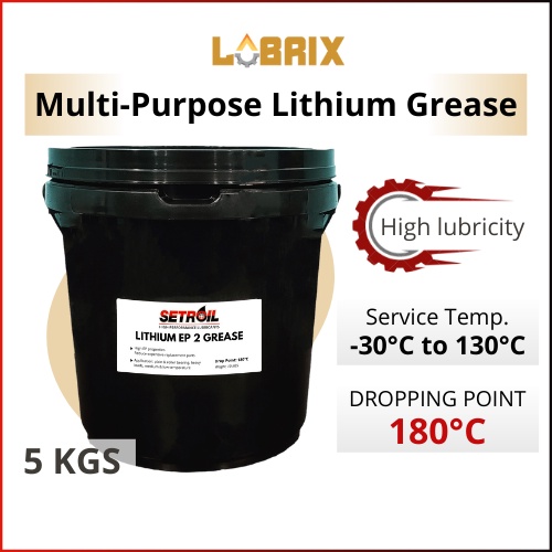 LUBRIX Setroil Lithium Grease EP 2 Grease Bearing Grease Minyak Grease ...