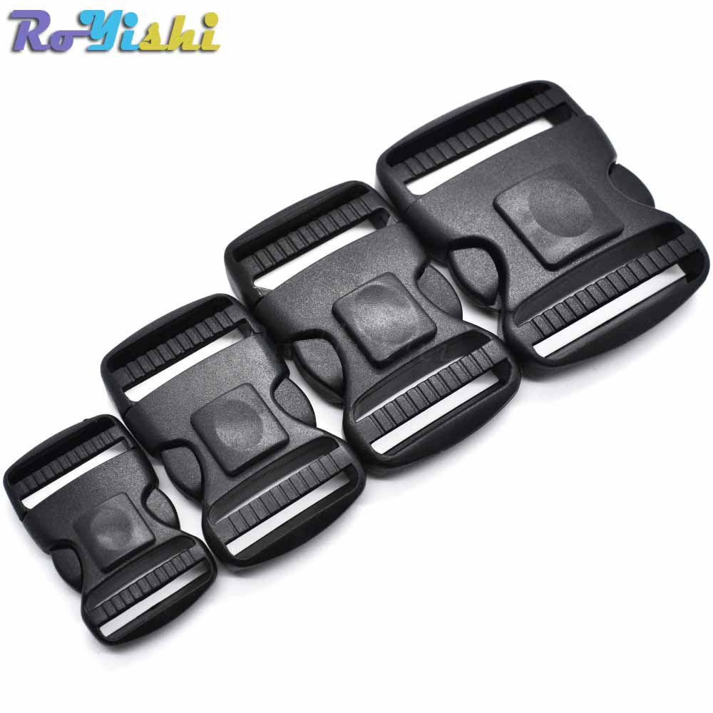 10pcs/pack Plastic Dual Adjustable Side Release Buckles Molle Tatical ...