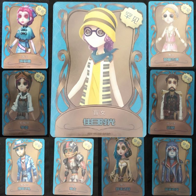 IDENTITY V Blue Skin Survivor Character Cards Collection Card 第五人格 ...