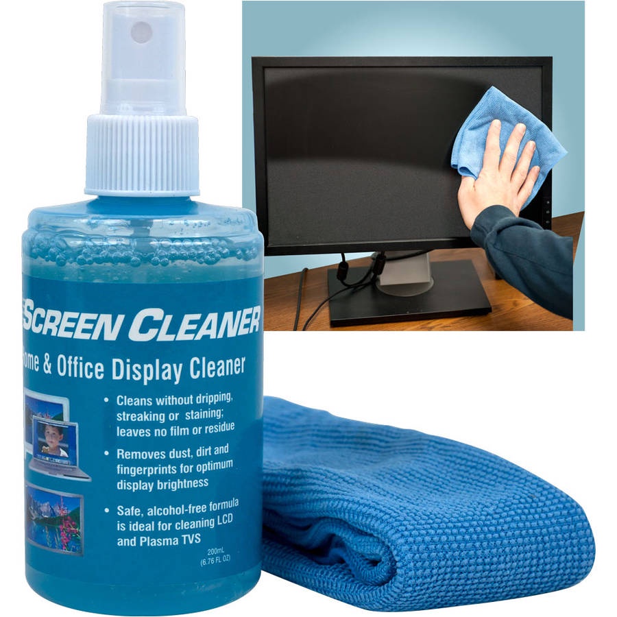 CLEANING KITS LCD LED MONITOR SCREEN LIQUID MICRO FIBER CLOTH LAPTOP ...