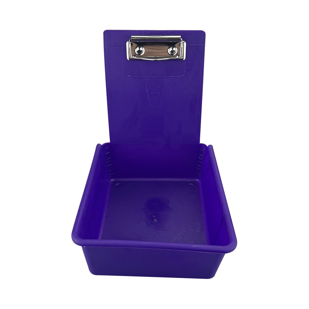 Dental Lab Work Pans Durable Work Tray Box Storage Case With Metal Clip ...
