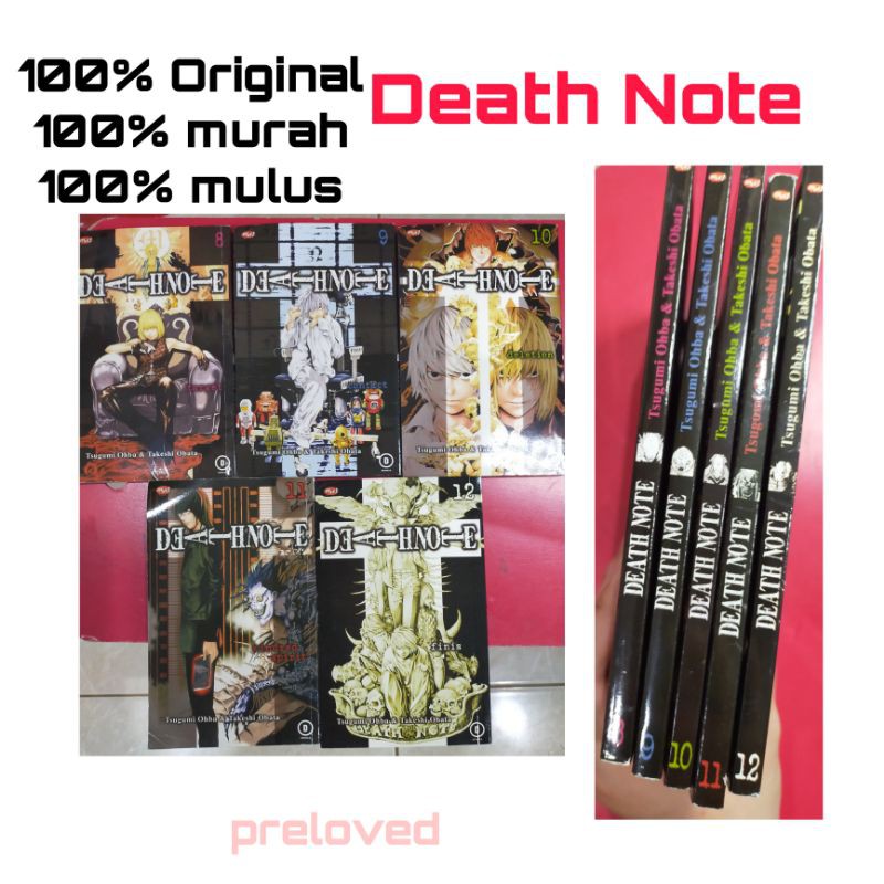 Death NOTE Japanese Comics - TSUGUMI OHBA & TAKESHI OBATA (Preloved ...