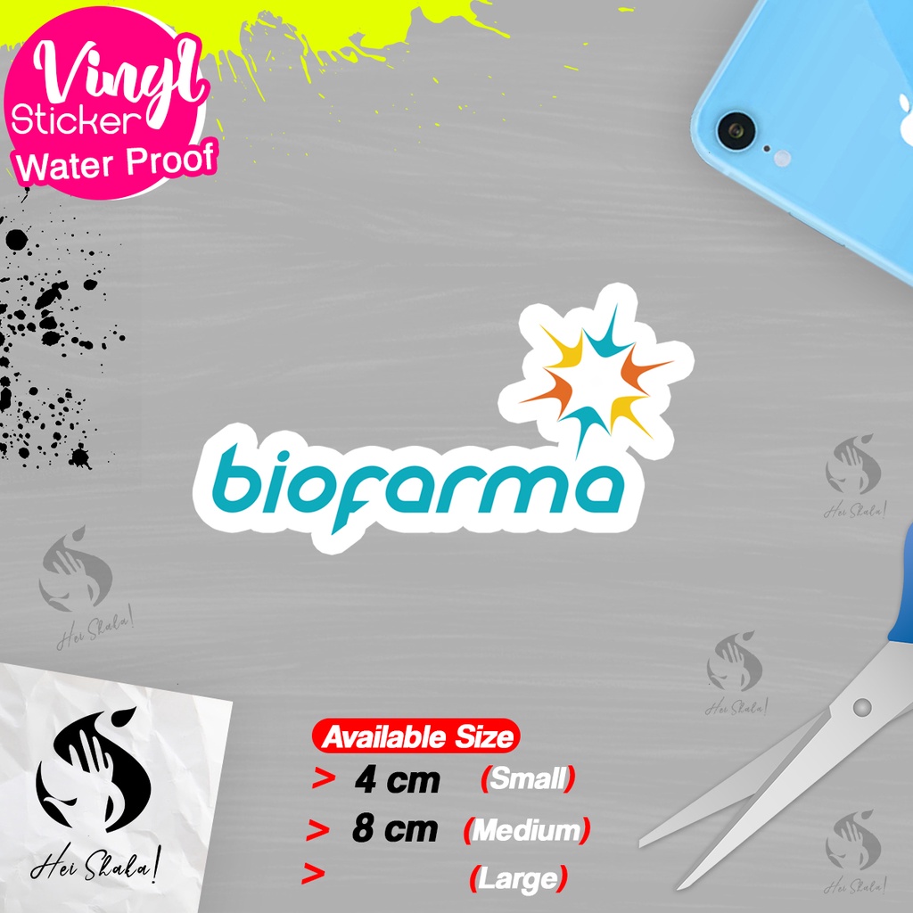 Bio Farma Persero Sticker BUMN Company Logo Sticker Waterproof Vinyl ...