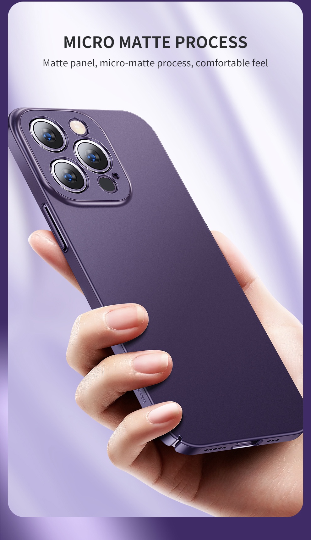 SmartDevil Matte Phone Case For Anti-Fingerprint Lens Protective Cover ...