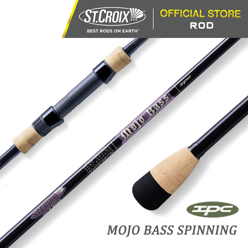 St Croix Mojo Bass Spinning Fishing Rod MJS (6'8ft-7'1ft) | Shopee Malaysia