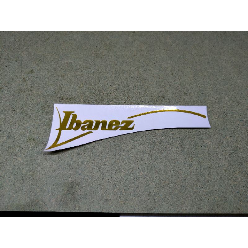 Ibanez Gold Chrome Cutting Neck Sticker Decal | Shopee Malaysia