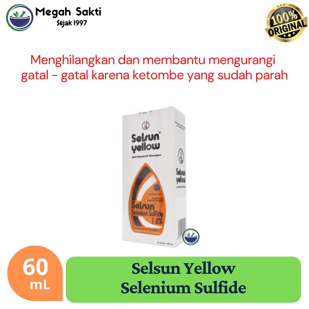MGS - Selsun Yellow Selenium Sulfide 60OTC ML - Severe Anti-Dandruff ...