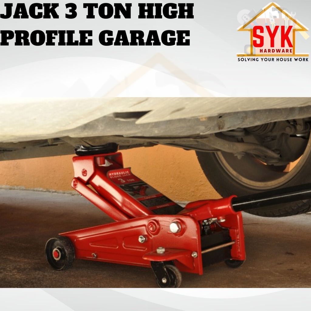 SYK Jack 2101-01 High Profile Garage 3 Ton Single Pump Floor Car Repair ...
