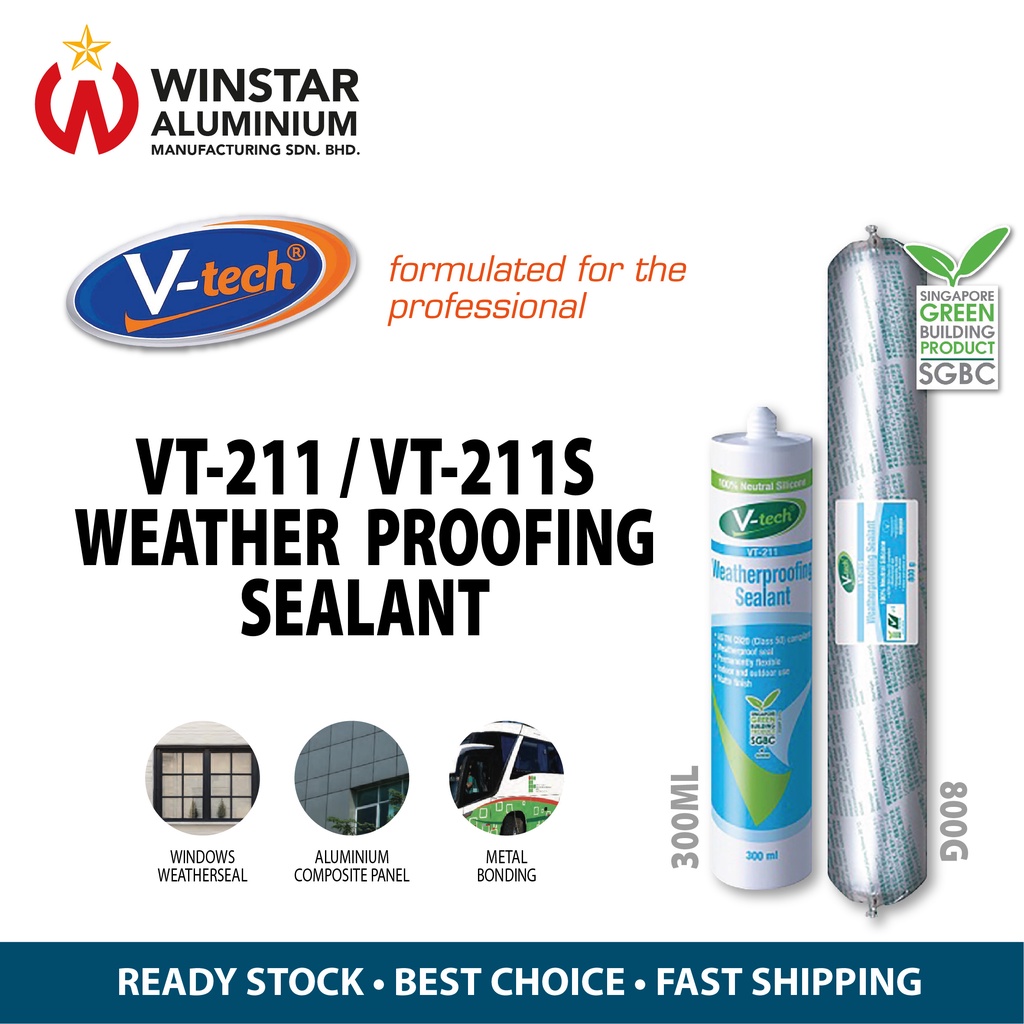 VT-211 & 211S Weather proofing Sealant (MATT BLACK/ MATT GREY/ MATT ...