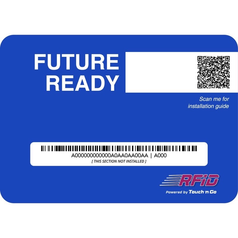 [READY STOCK ] Touch ‘n Go Self-Fitment (DIY) RFID Tag Sticker RFID ...