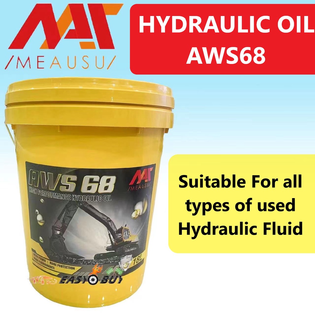 Meausu AWS68 Hydraulic Oil 18 Litres - High Performance Levels 18L ...