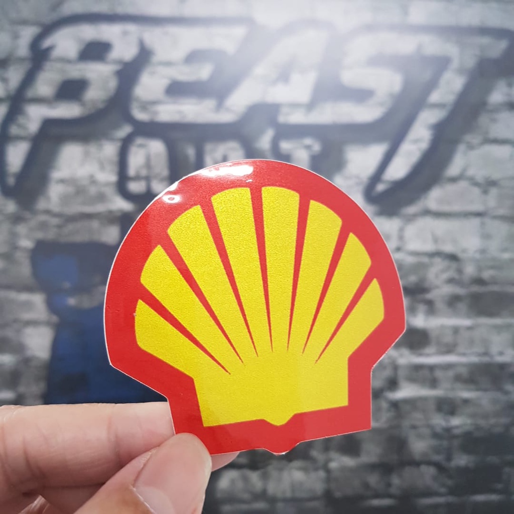 SHELL / STICKER SHELL / SHELL REFLECITVE / STICKER BEAST ART | Shopee ...
