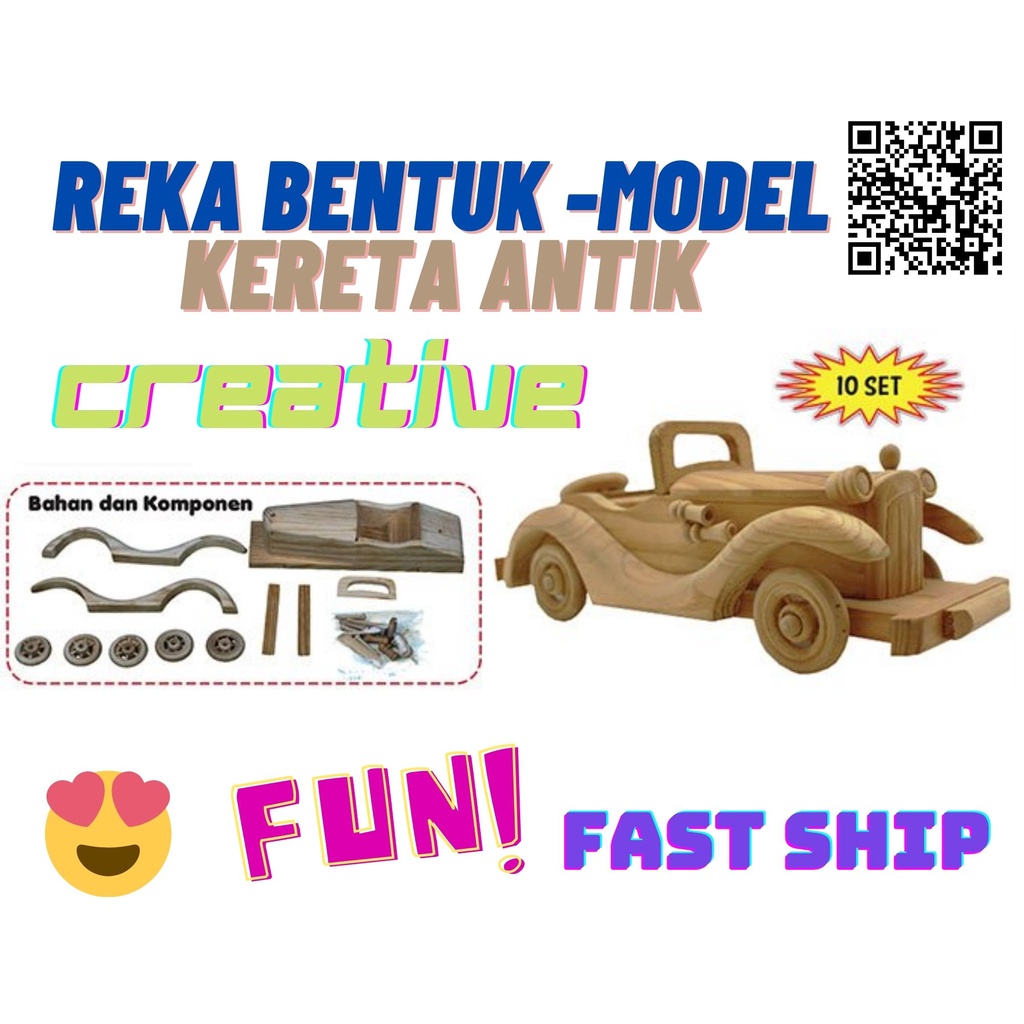 MODEL KERETA ANTIK- PENGHASILAN KERJA KAYU RBT - [READY STOCK] | Shopee ...