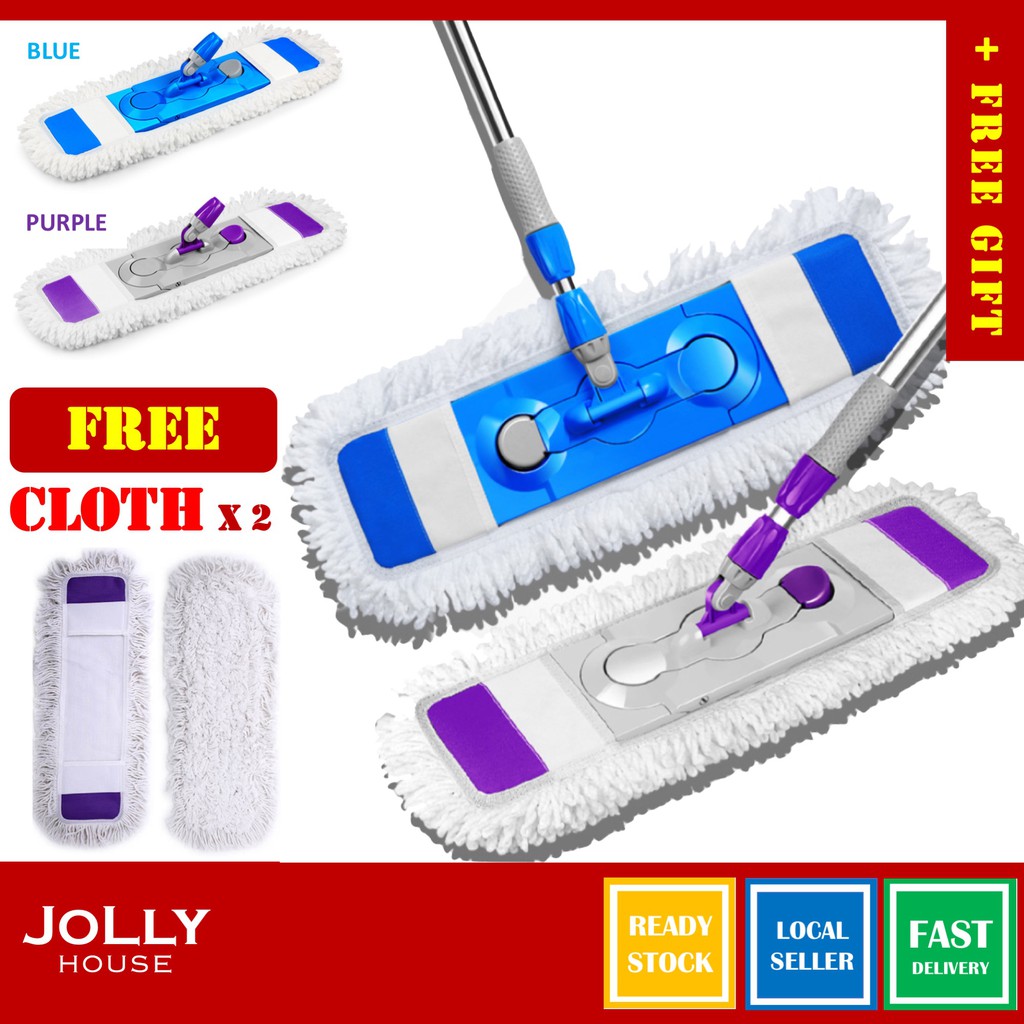 Microfiber Flat Floor Mop Clothe only | Shopee Malaysia
