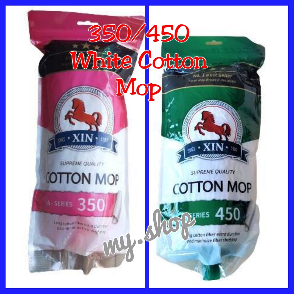 350/450 White Cotton Mop Without Handle | Shopee Malaysia