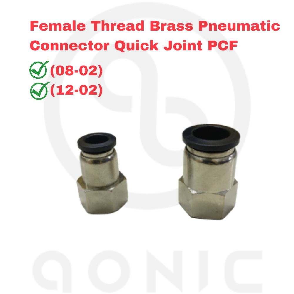 PCF Female Thread Brass Pneumatic Connector Quick Joint (08-02) (12-02 ...