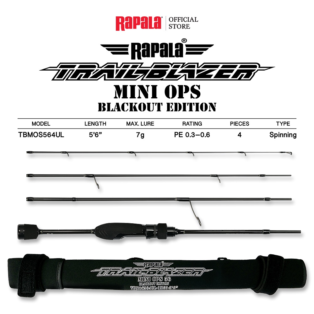 Rapala TrailBlazer MINI OPS Travel Rod | Shopee Malaysia
