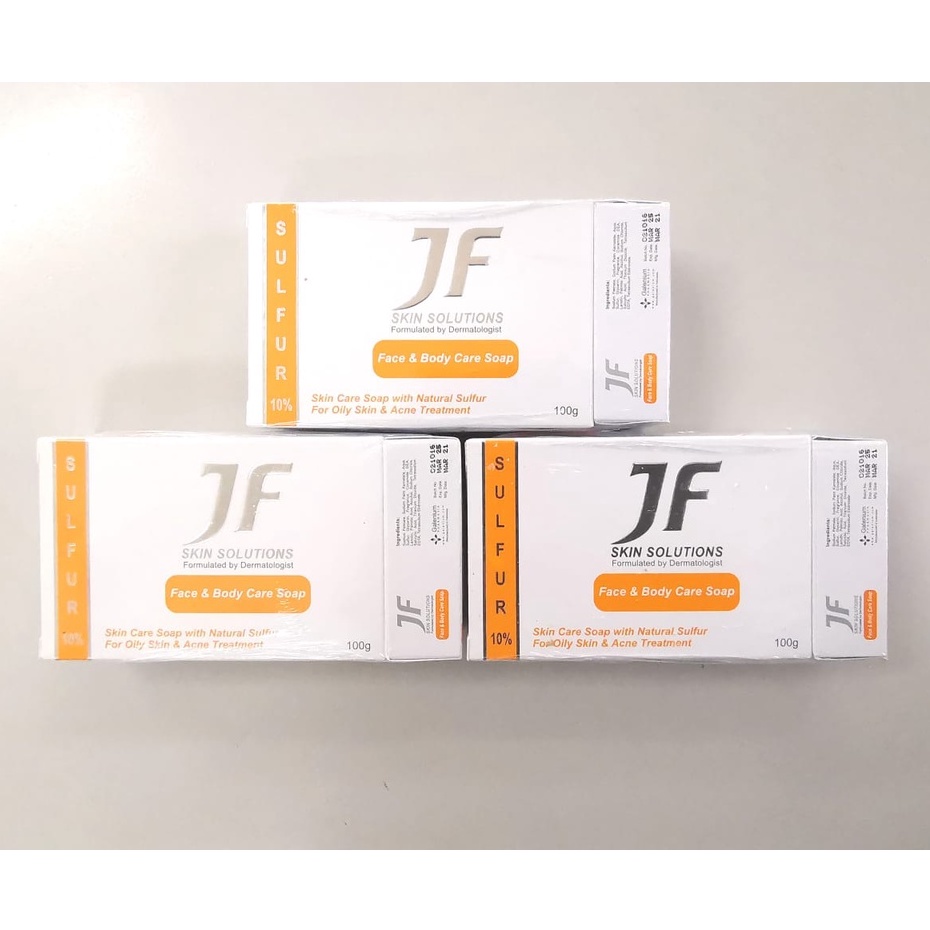 JF Skin Solutions Sulfur 10% Face & Body Care Soap(For Oily Skin & Acne ...