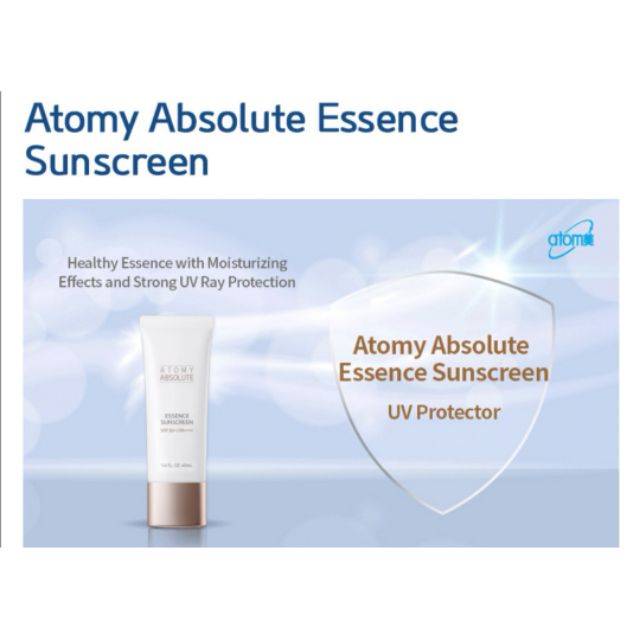 ATOMY ABSOLUTE ESSENCE SUNSCREEN SPF 50 | Shopee Malaysia