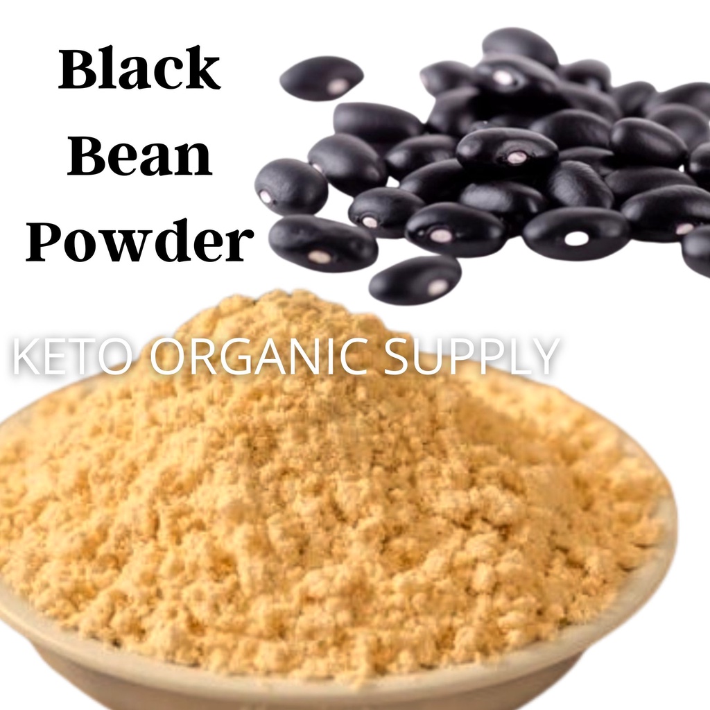 Black Soy bean Powder 100g - 500g 无糖纯熟黑豆粉 Sugar Free Cooked Black ...