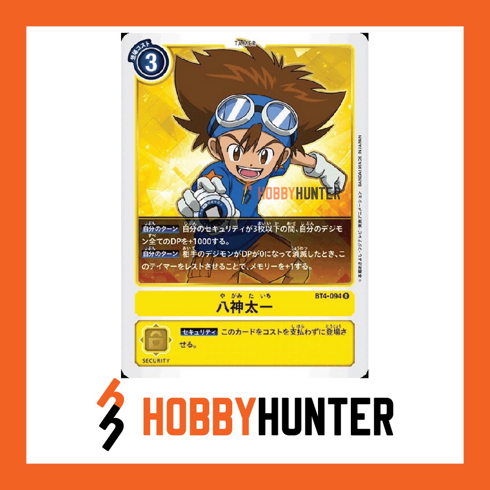 DIGIMON CARD BT4-094 Taichi Yagami (R) | Shopee Malaysia