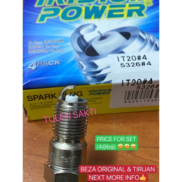 DENSO IRIDIUM IT20 @ IT22 SPARK PLUG SET FOR MAZDA PROTON CAMPRO EXORA ...
