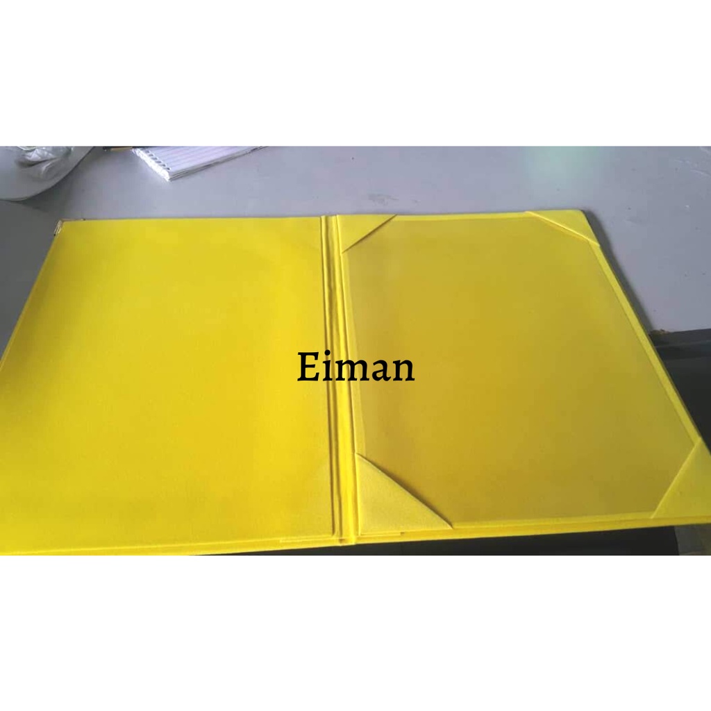 Eiman Velvet Certificate folder sijil baldu folder text ucapan saiz A4 ...