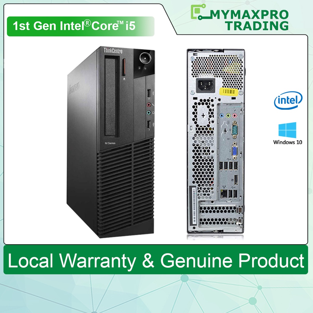 PC i5 Lenovo ThinkCentre M90 SFF Intel Core i5 (1st Gen) / 8GB RAM ...