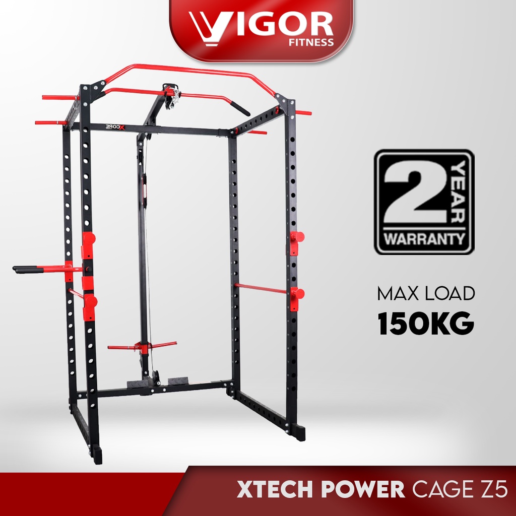 Vigor Fitness Power Cage Power Rack Weightlifting Deadlift Gym Machine ...