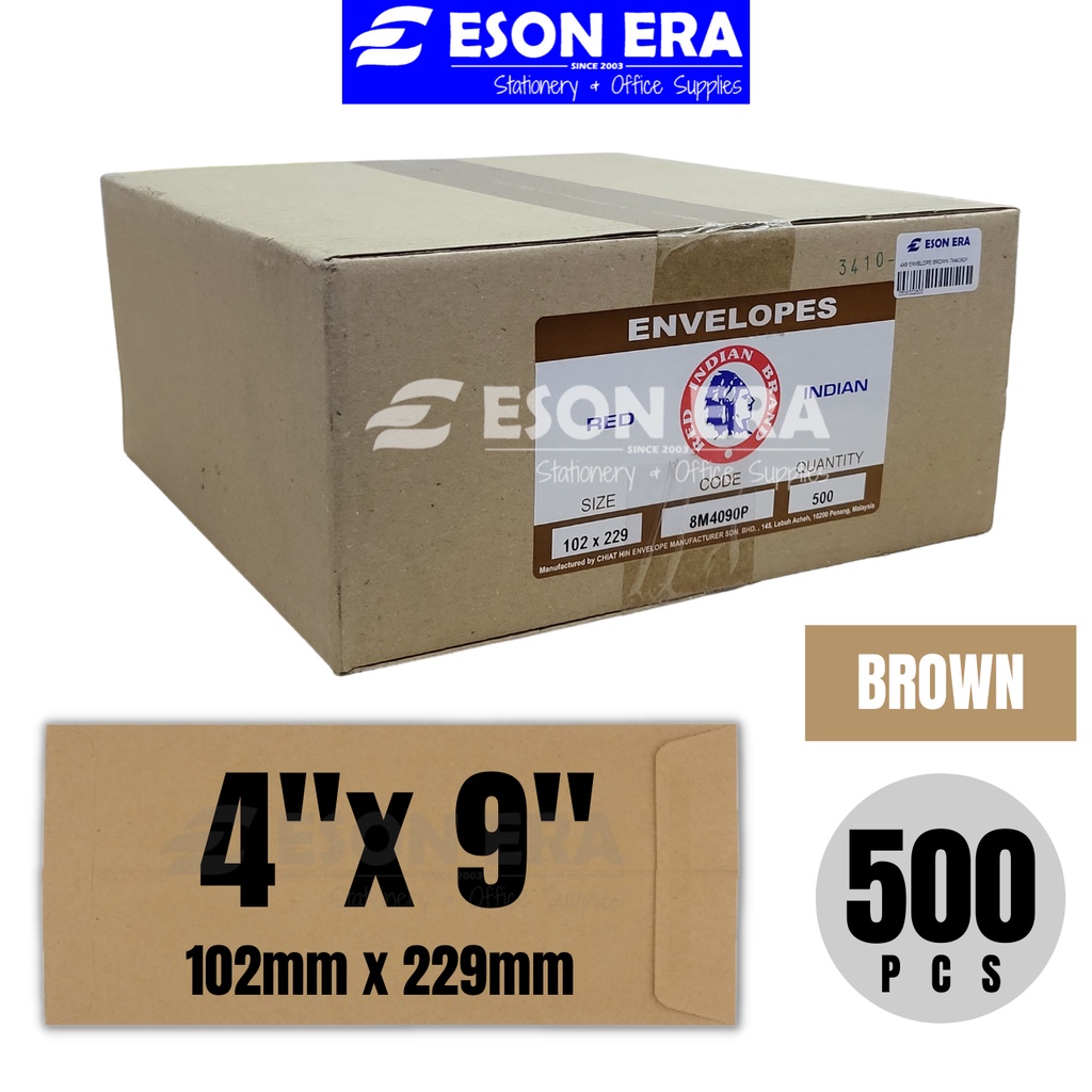 4x9 Envelope White / Brown 500pcs/box Sampul Surat | Shopee Malaysia