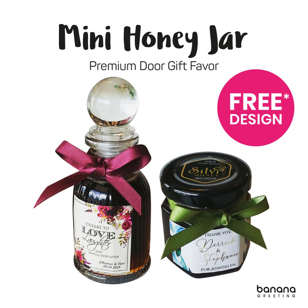🔥PREORDER🔥 SILVI HONEY Premium Customizable Mini Honey Jar / Door Gift ...
