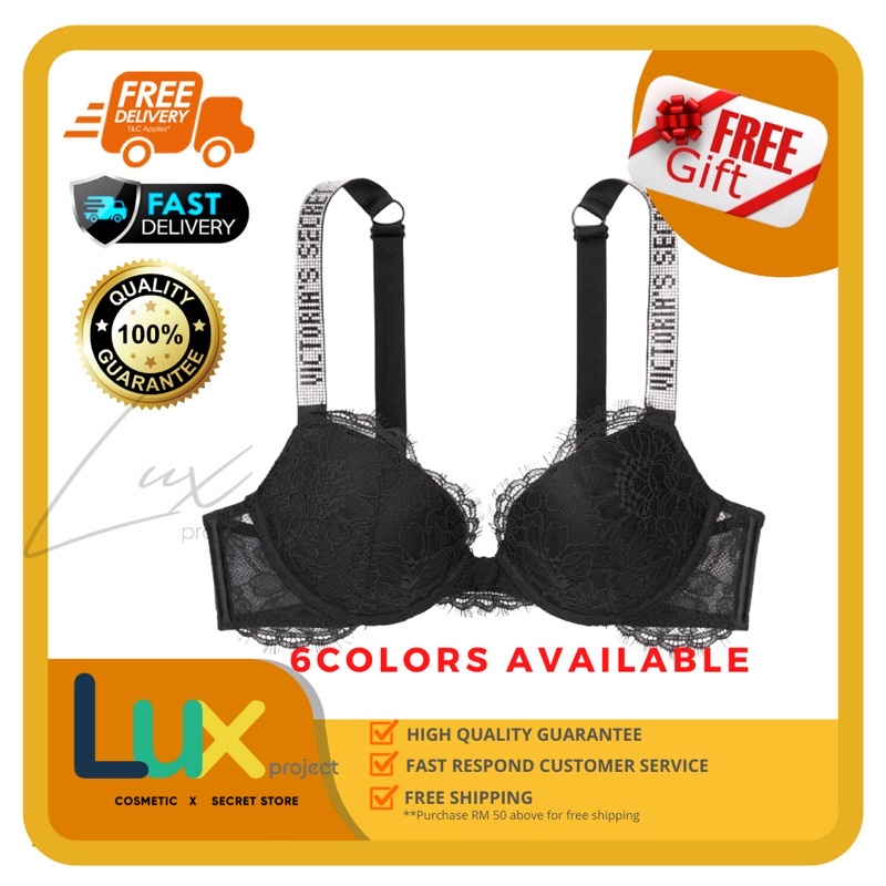 VS Lace Push Up Bra Set Collection | Shopee Malaysia