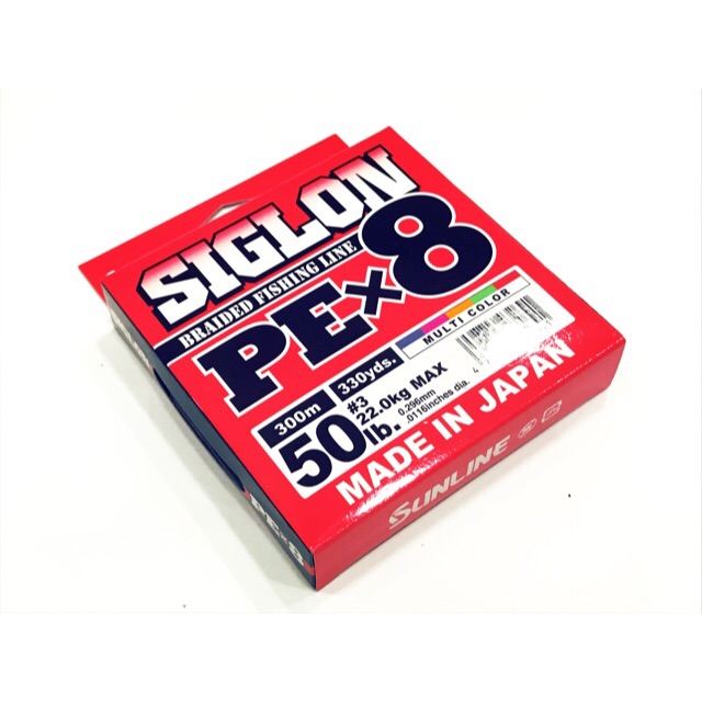 SUNLINE Siglon PE X8 Multicolor 300m #3, 50lbs | Shopee Malaysia