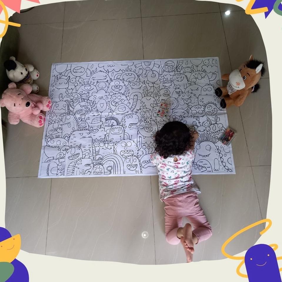 Jumbo Coloring Paper Giant Coloring Sheet Jumbo Coloring Sheet CJ7 HL ...
