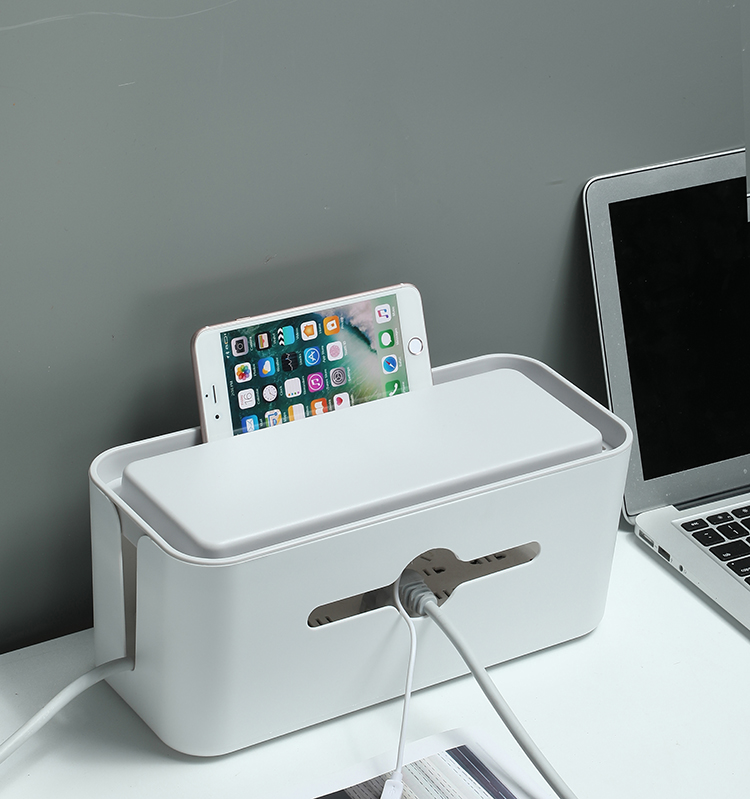 Wire Storage Box Cable Socket Power Strip Router Case Organizer Space ...