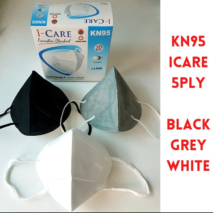 Kn95 5ply Icare Earloop Mask (contents 10 Pcs) | Shopee Malaysia