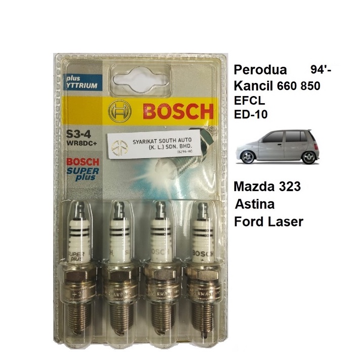 Spark Plug WR8DC+ Bosch 0242229880 Super Plus Nickel Mazda 323 Astina ...