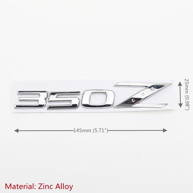 3D Car Sticker FAIRLADY 350Z 370Z Logo Emblem Badge Front Grille & Rear ...