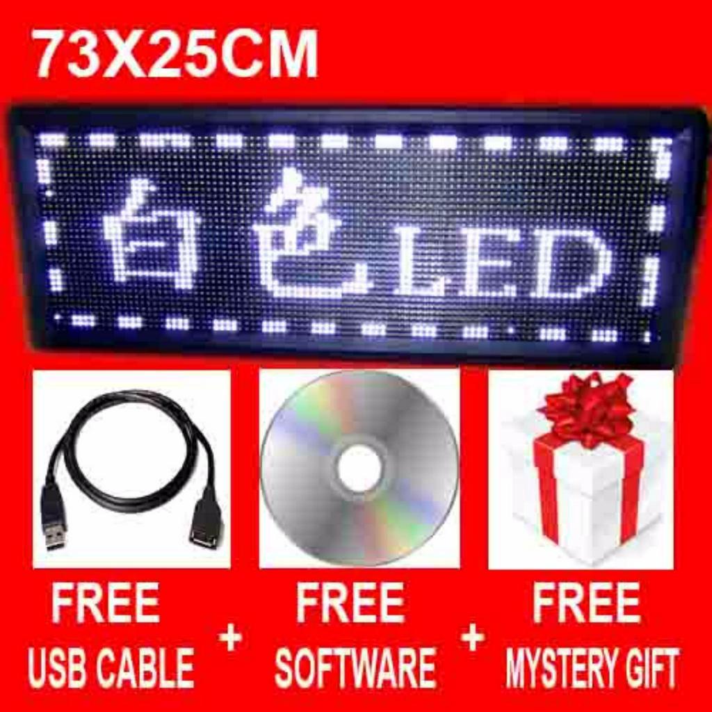 Single Color LED Display Board / SIGNBOARD / POWER LED WRITING | Shopee ...