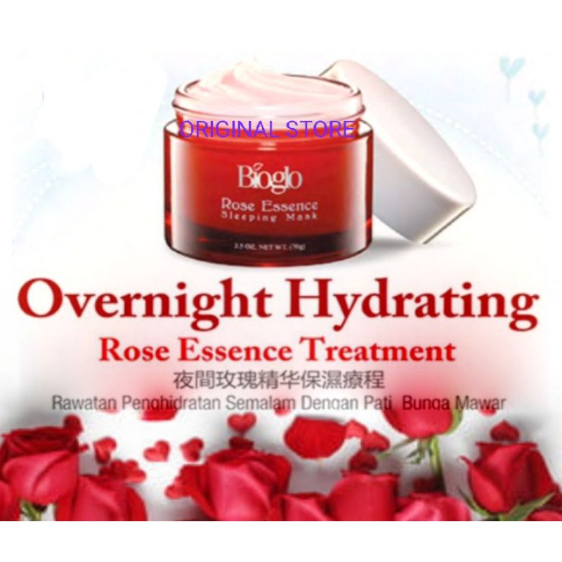 Bioglo Rose Essence Sleeping Mask-70g (Exp:08/2026) | Shopee Malaysia